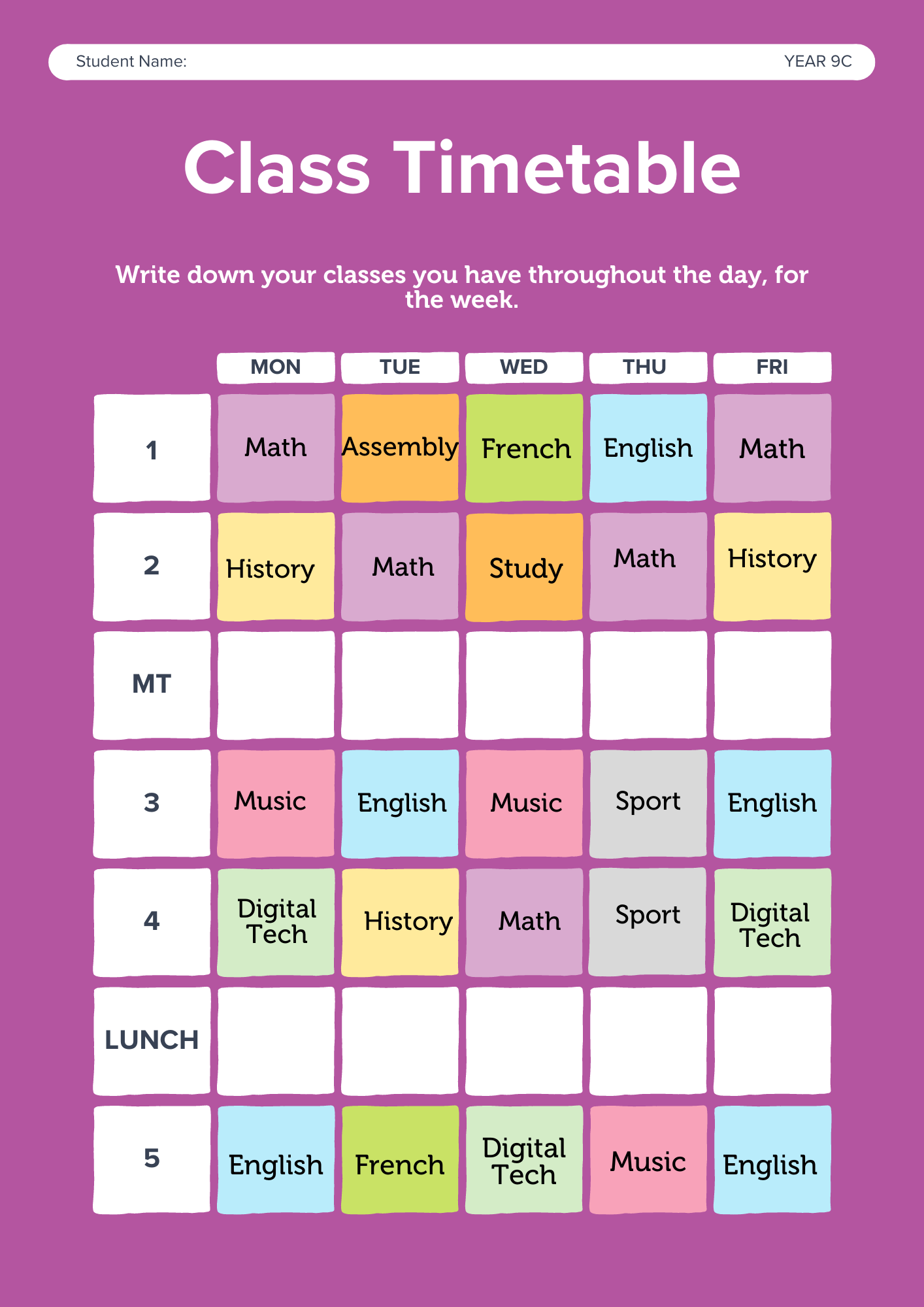 Use visual schedules (Secondary) | inclusionED